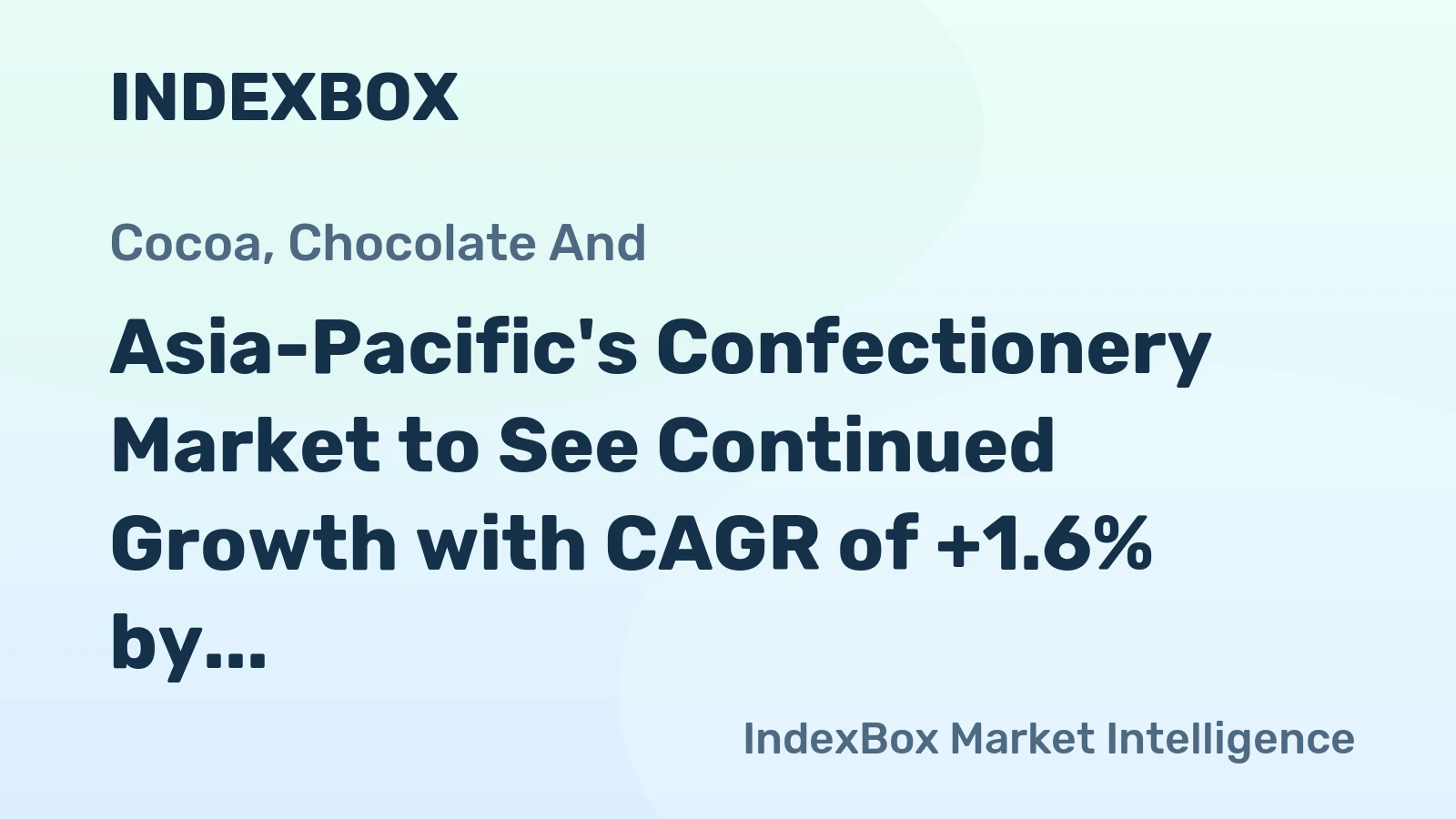 Asia-Pacific's Confectionery Market to See Continued Growth with CAGR of +1.6% by 2035