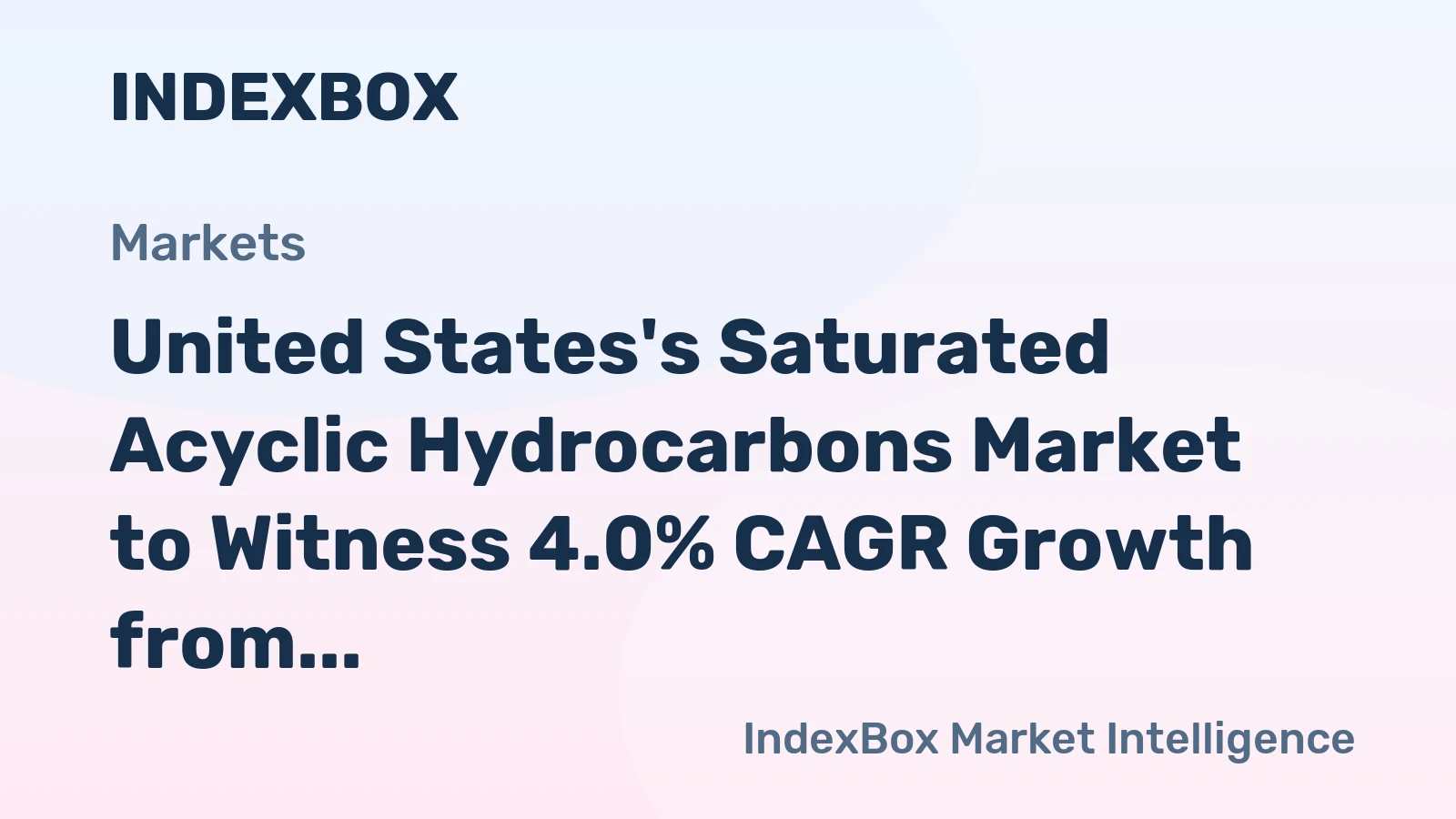 United States's Saturated Acyclic Hydrocarbons Market to Witness 4.0% CAGR Growth from 2024 to 2035
