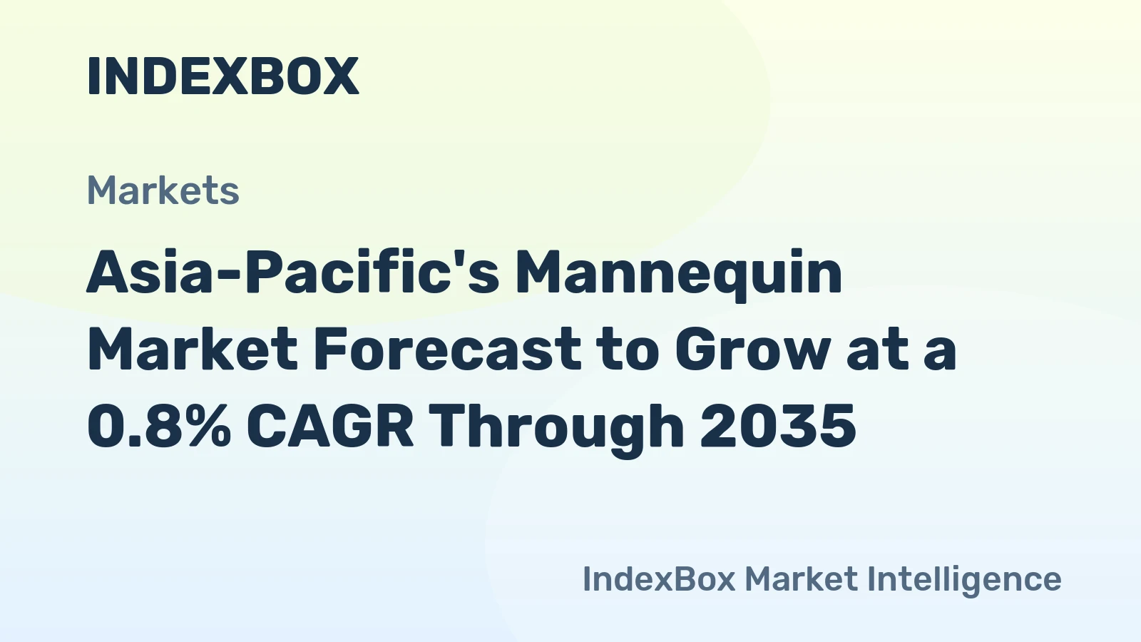 Asia-Pacific's Mannequin Market Forecast to Grow at a 0.8% CAGR Through 2035