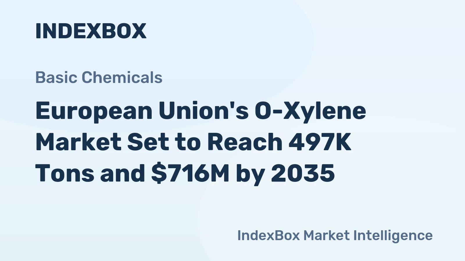 European Union's O-Xylene Market Set to Reach 497K Tons and $716M by 2035