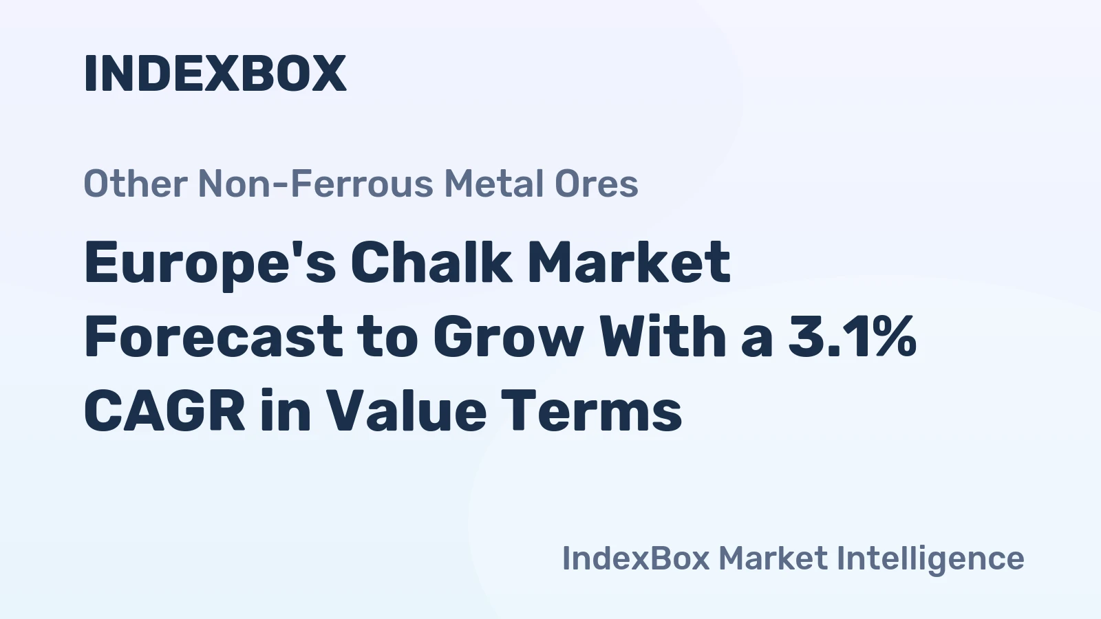 Europe's Chalk Market Forecast to Grow With a 3.1% CAGR in Value Terms