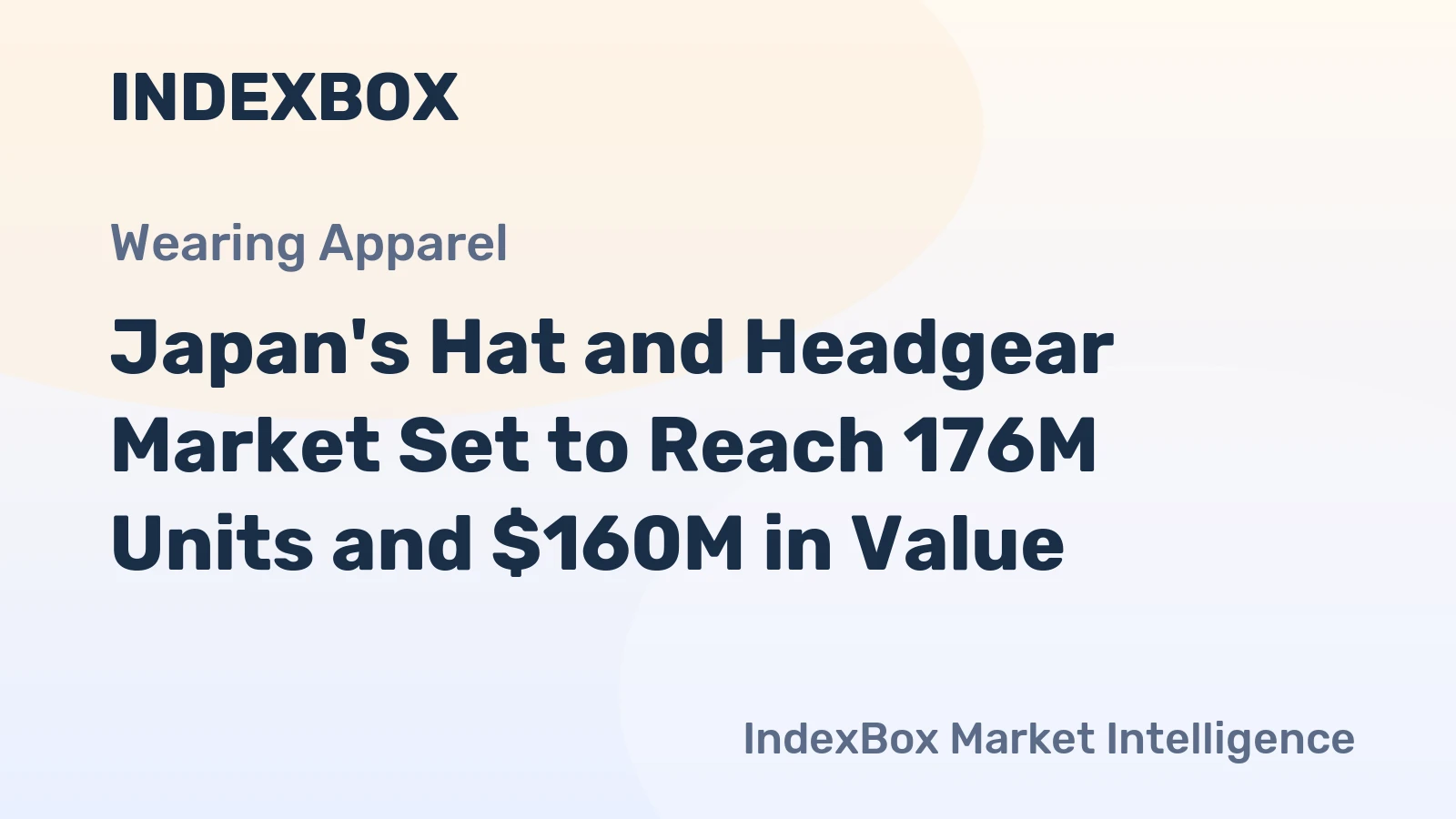 Japan's Hat and Headgear Market Set to Reach 176M Units and $160M in Value