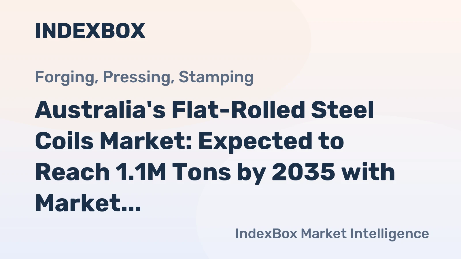 Australia's Flat-Rolled Steel Coils Market: Expected to Reach 1.1M Tons by 2035 with Market Value of $884M