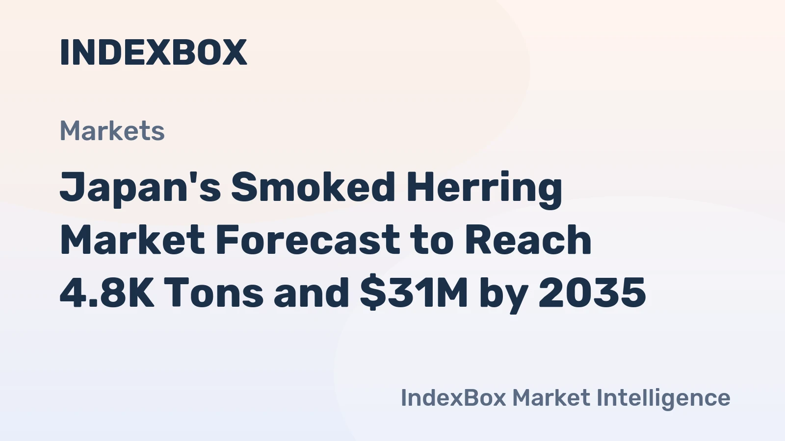 Japan's Smoked Herring Market Forecast to Reach 4.8K Tons and $31M by 2035