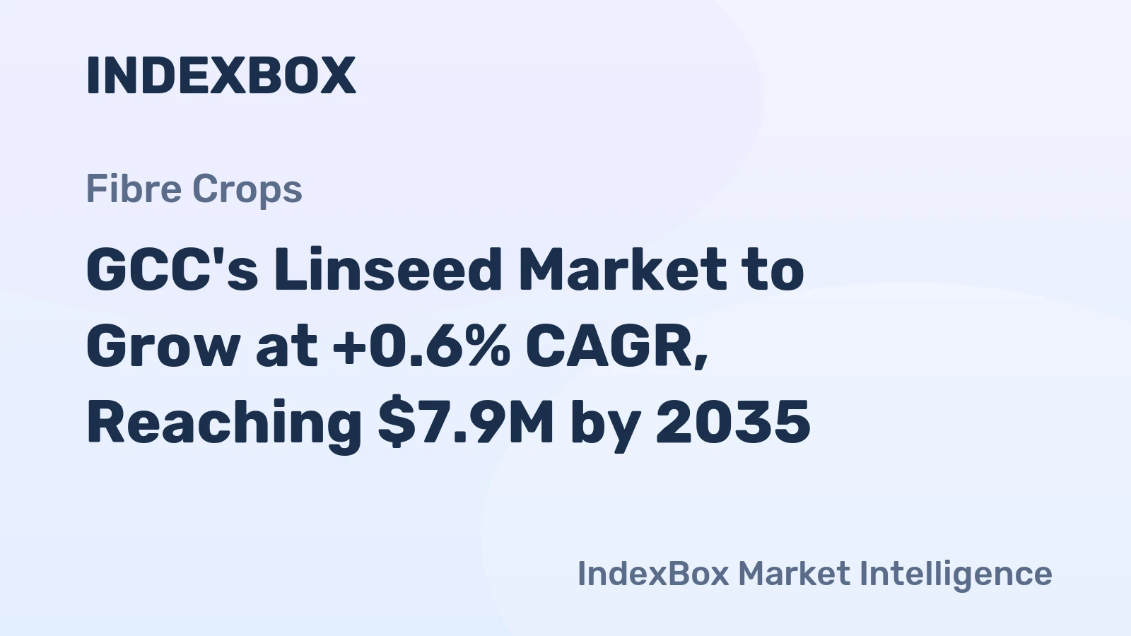 GCC's Linseed Market to Grow at +0.6% CAGR, Reaching $7.9M by 2035
