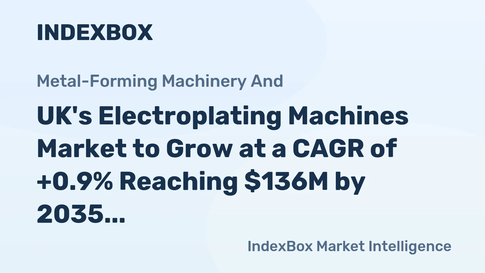 UK's Electroplating Machines Market to Grow at a CAGR of +0.9% Reaching $136M by 2035