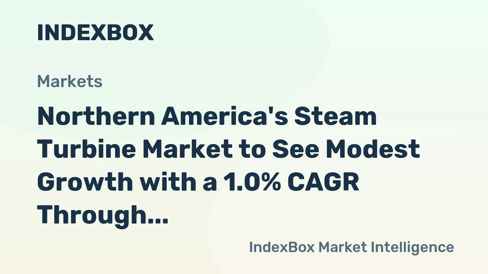 Northern America's Steam Turbine Market to See Modest Growth with a 1.0% CAGR Through 2035