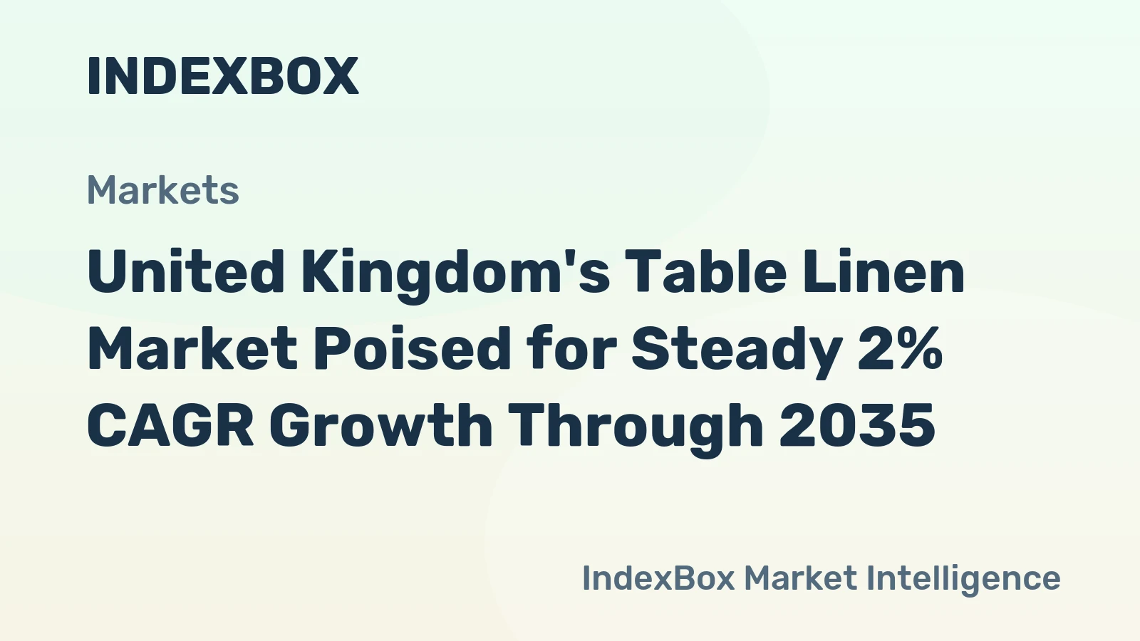 United Kingdom's Table Linen Market Poised for Steady 2% CAGR Growth Through 2035