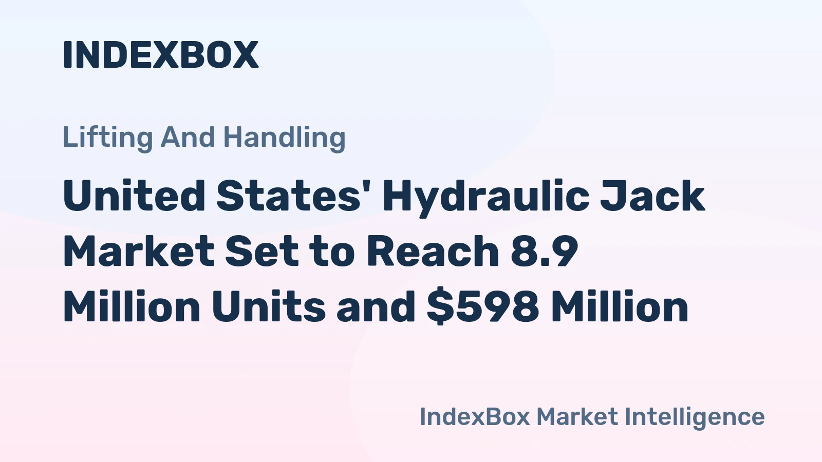 United States' Hydraulic Jack Market Set to Reach 8.9 Million Units and $598 Million