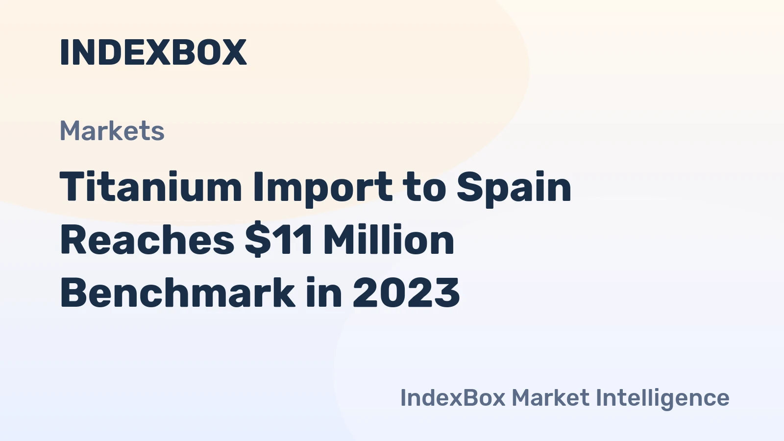 Titanium Import to Spain Reaches $11 Million Benchmark in 2023