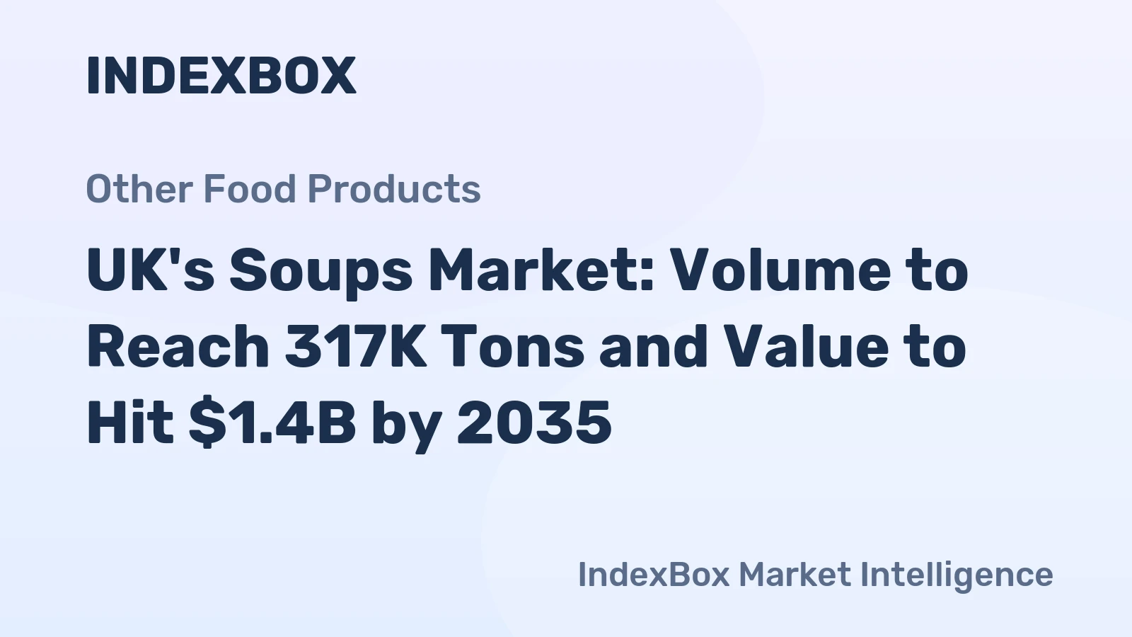 UK's Soups Market: Volume to Reach 317K Tons and Value to Hit $1.4B by 2035