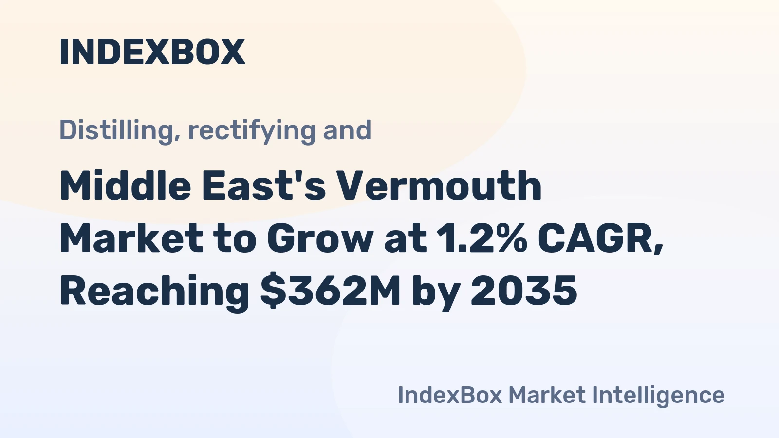 Middle East's Vermouth Market to Grow at 1.2% CAGR, Reaching $362M by 2035