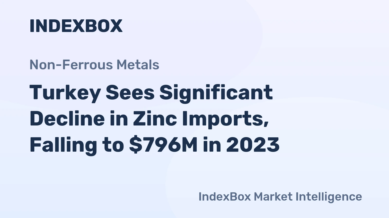 Turkey Sees Significant Decline in Zinc Imports, Falling to $796M in 2023