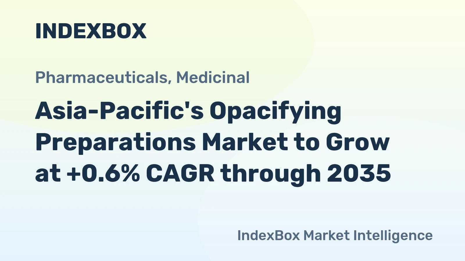 Asia-Pacific's Opacifying Preparations Market to Grow at +0.6% CAGR through 2035
