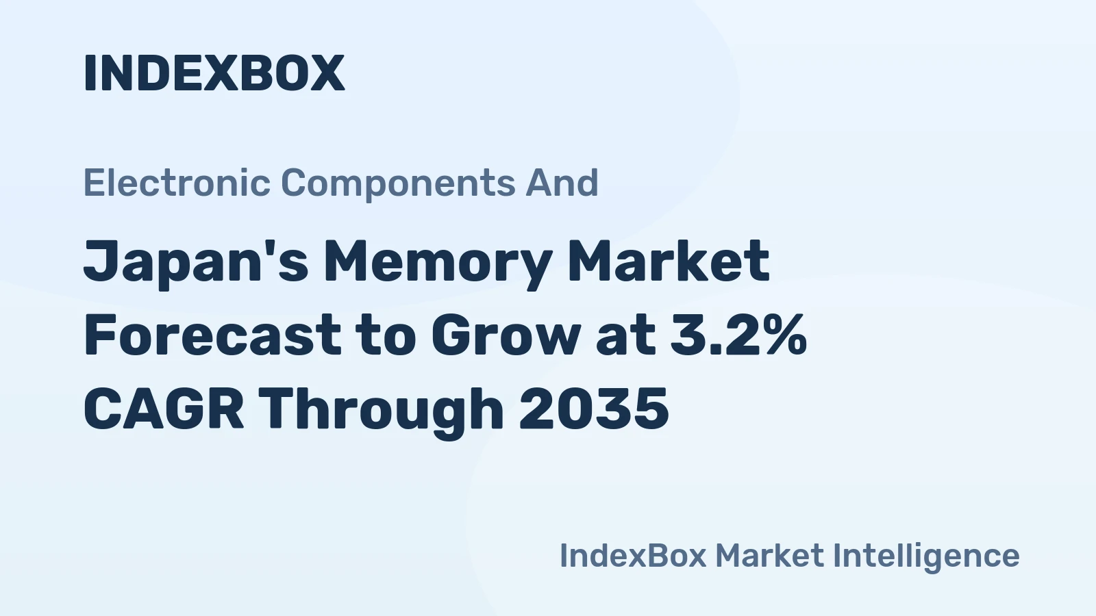 Japan's Memory Market Forecast to Grow at 3.2% CAGR Through 2035