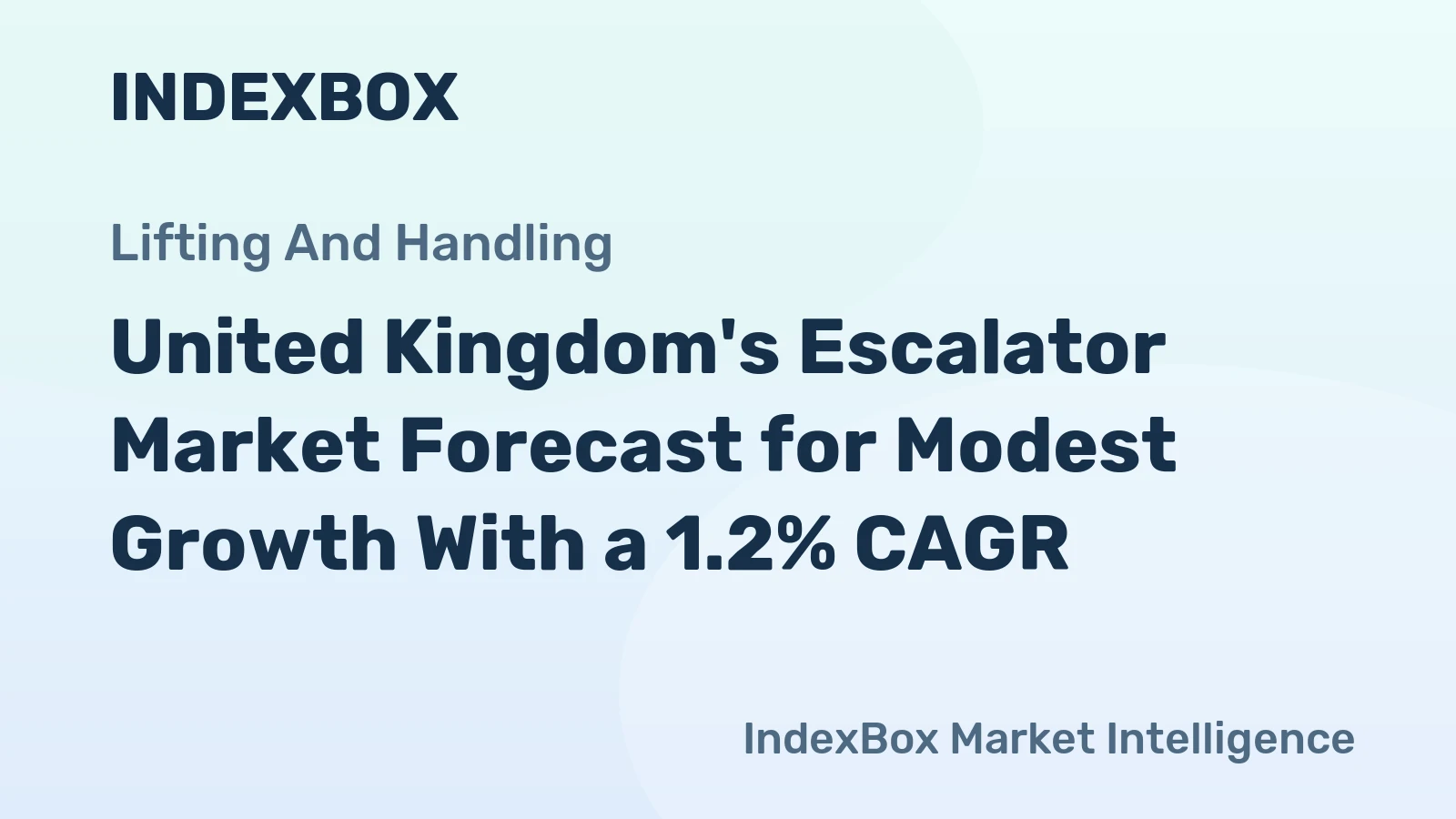 United Kingdom's Escalator Market Forecast for Modest Growth With a 1.2% CAGR