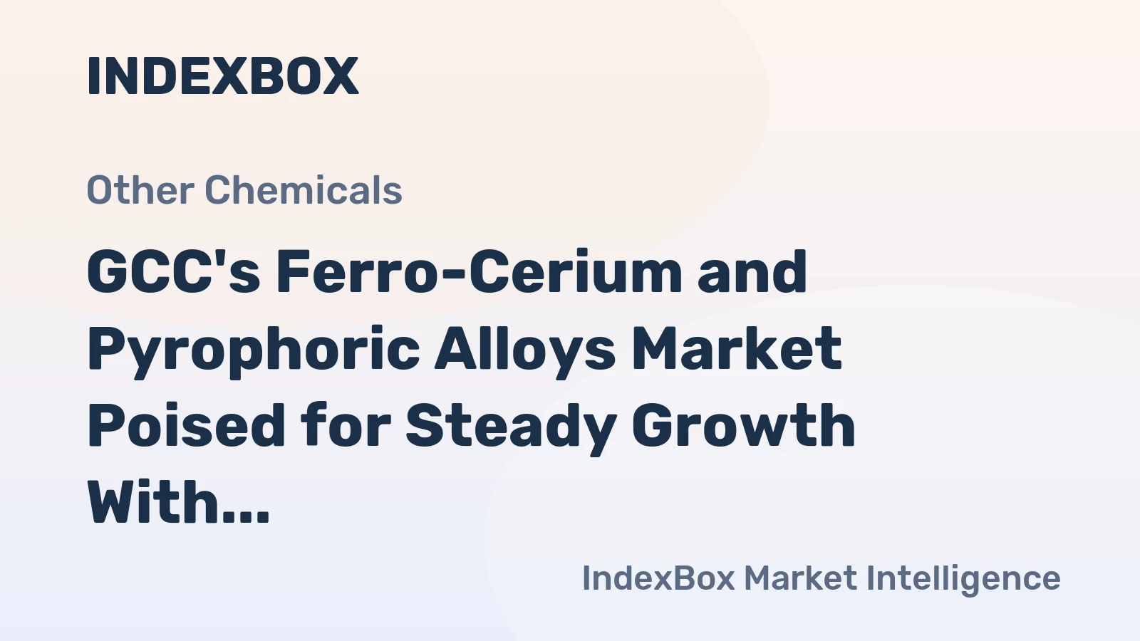 GCC's Ferro-Cerium and Pyrophoric Alloys Market Poised for Steady Growth With a 2% CAGR Through 2035