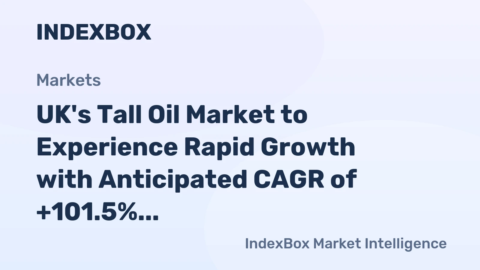 UK's Tall Oil Market to Experience Rapid Growth with Anticipated CAGR of +101.5%