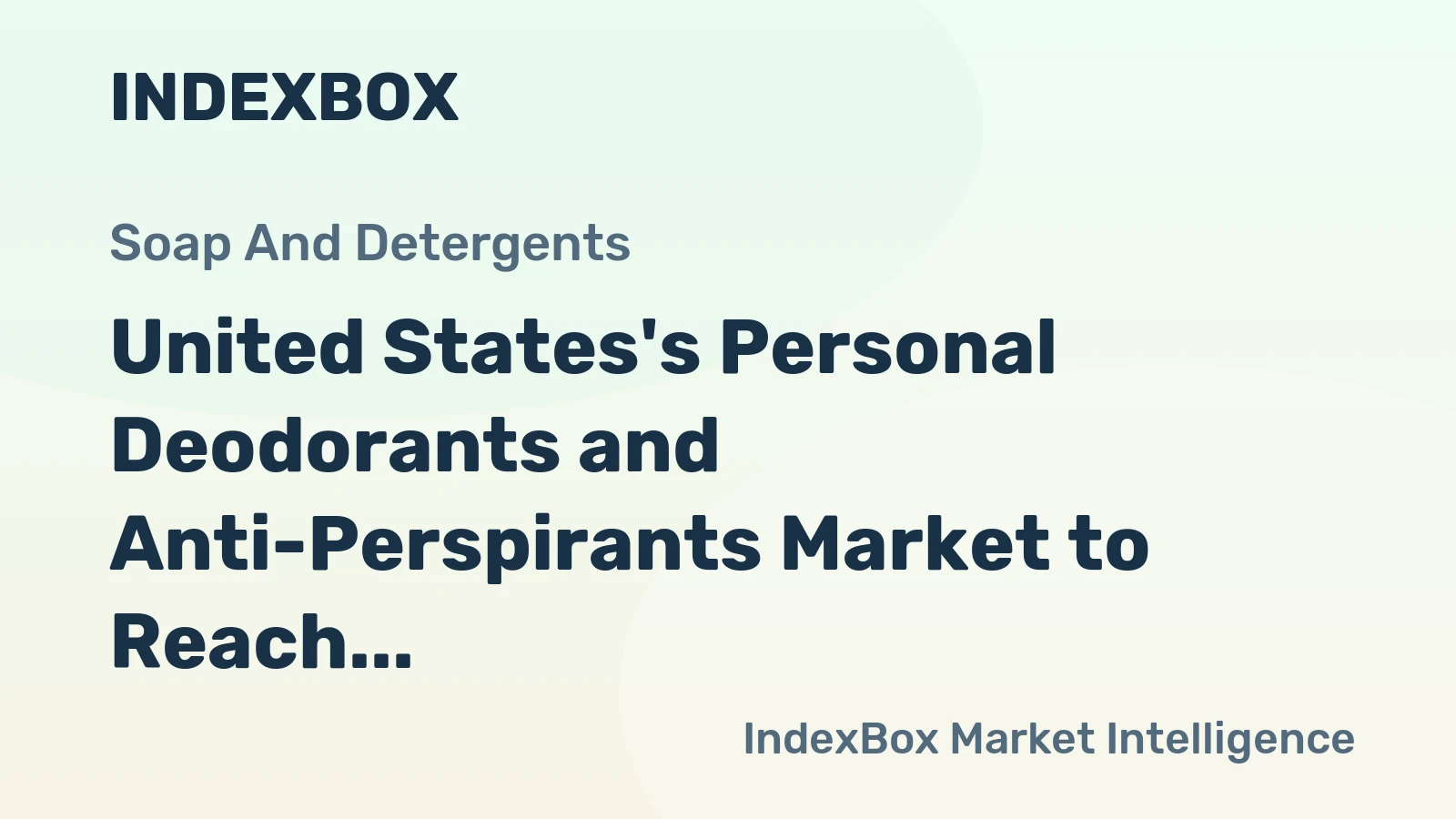United States's Personal Deodorants and Anti-Perspirants Market to Reach 186K Tons and $1.7B by 2035