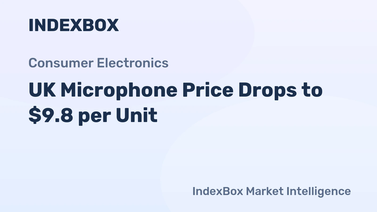 UK Microphone Price Drops to $9.8 per Unit