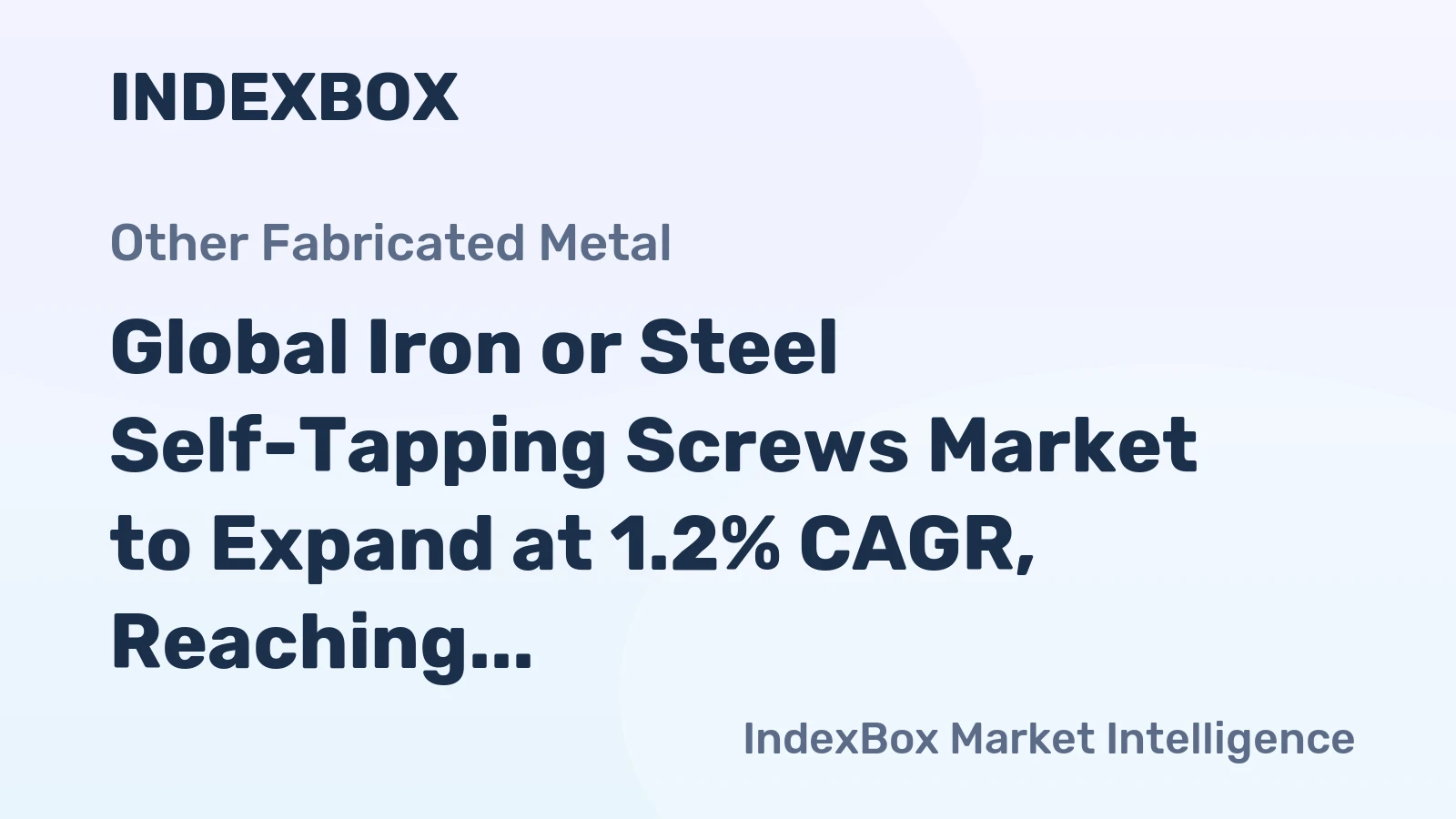 Global Iron or Steel Self-Tapping Screws Market to Expand at 1.2% CAGR, Reaching 2.4M Tons by 2035