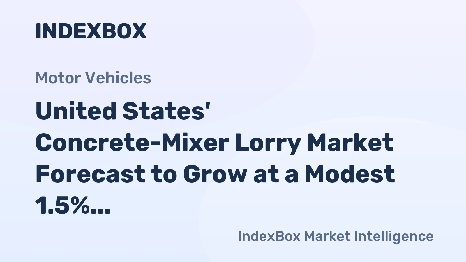 United States' Concrete-Mixer Lorry Market Forecast to Grow at a Modest 1.5% CAGR Through 2035