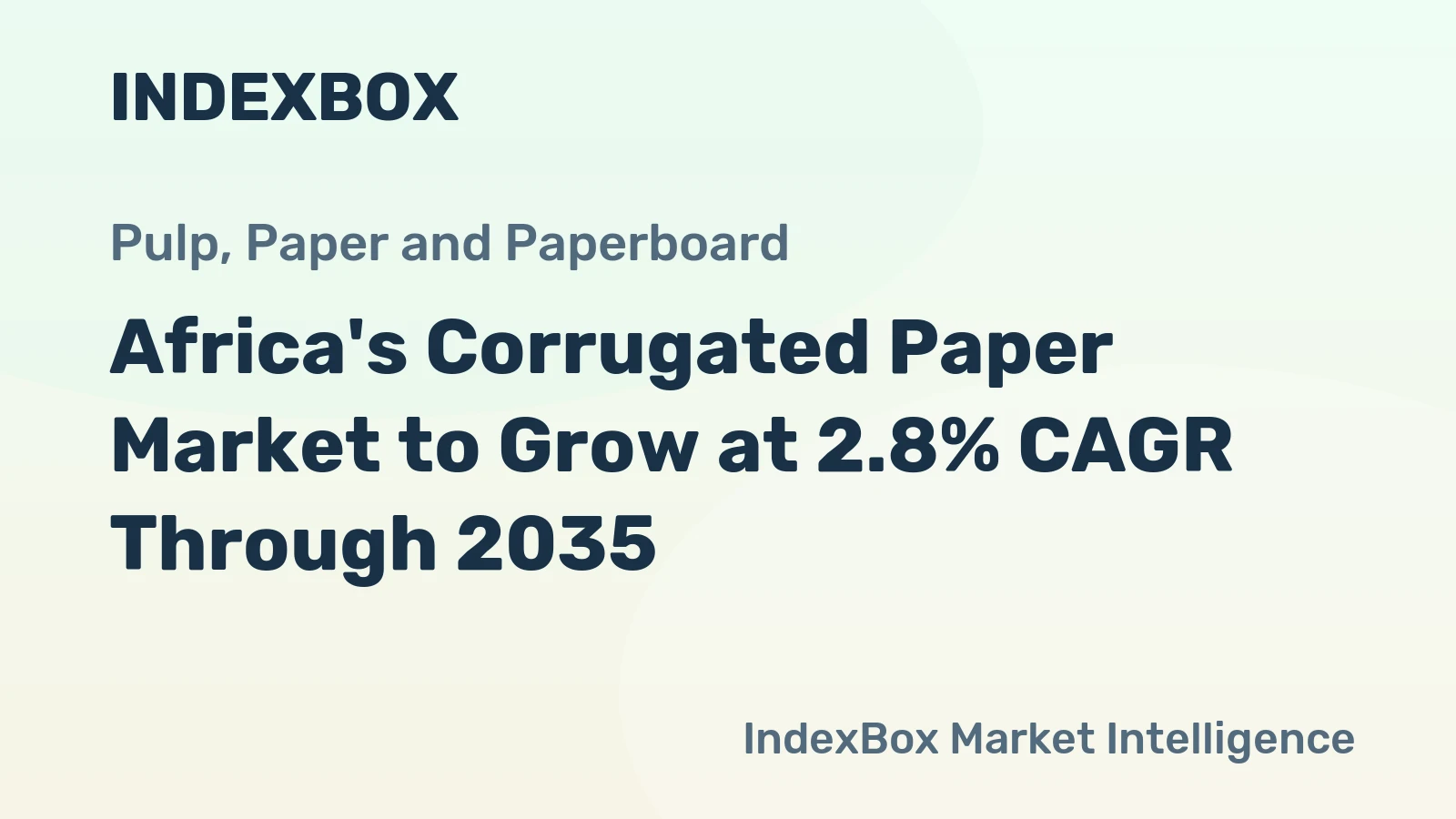 Africa's Corrugated Paper Market to Grow at 2.8% CAGR Through 2035