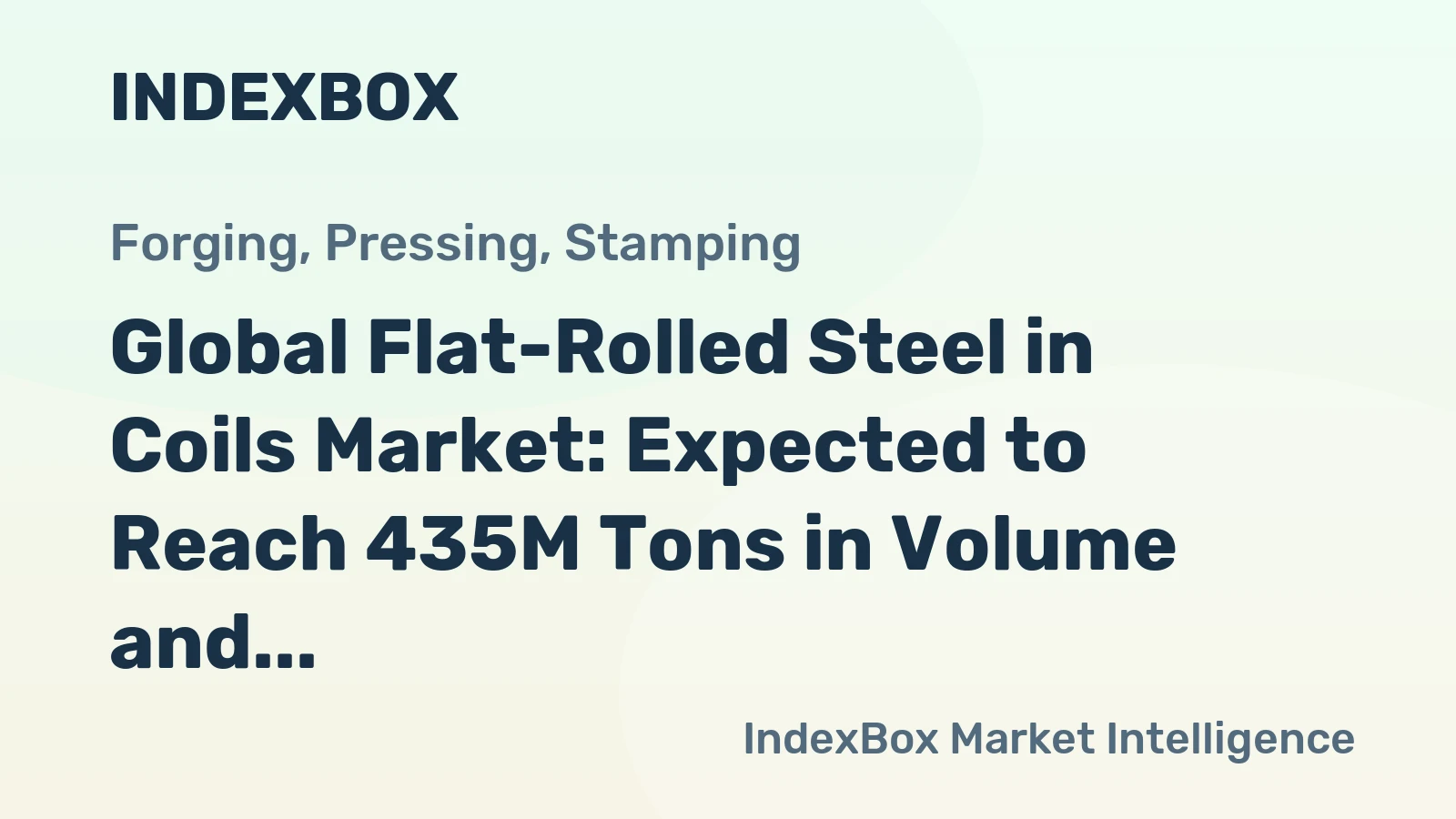 Global Flat-Rolled Steel in Coils Market: Expected to Reach 435M Tons in Volume and $401.1B in Value by 2035