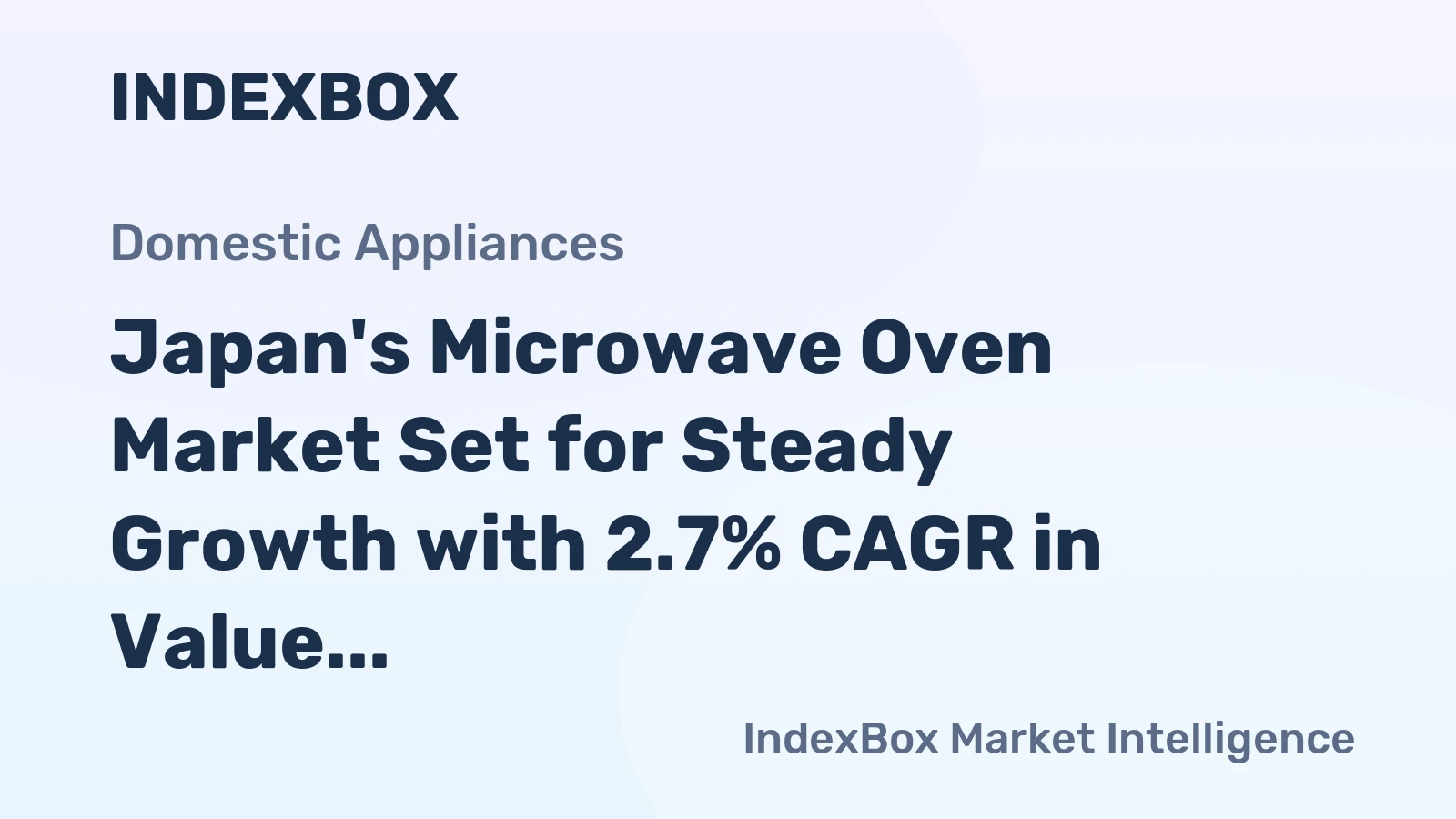 Japan's Microwave Oven Market Set for Steady Growth with 2.7% CAGR in Value Through 2035