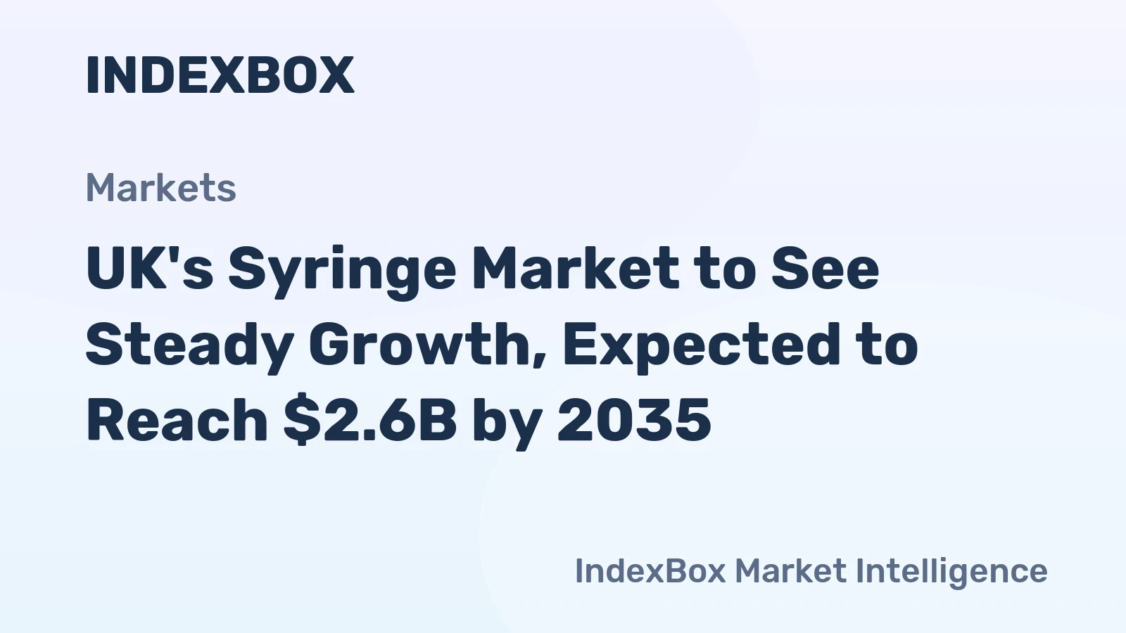 UK's Syringe Market to See Steady Growth, Expected to Reach $2.6B by 2035
