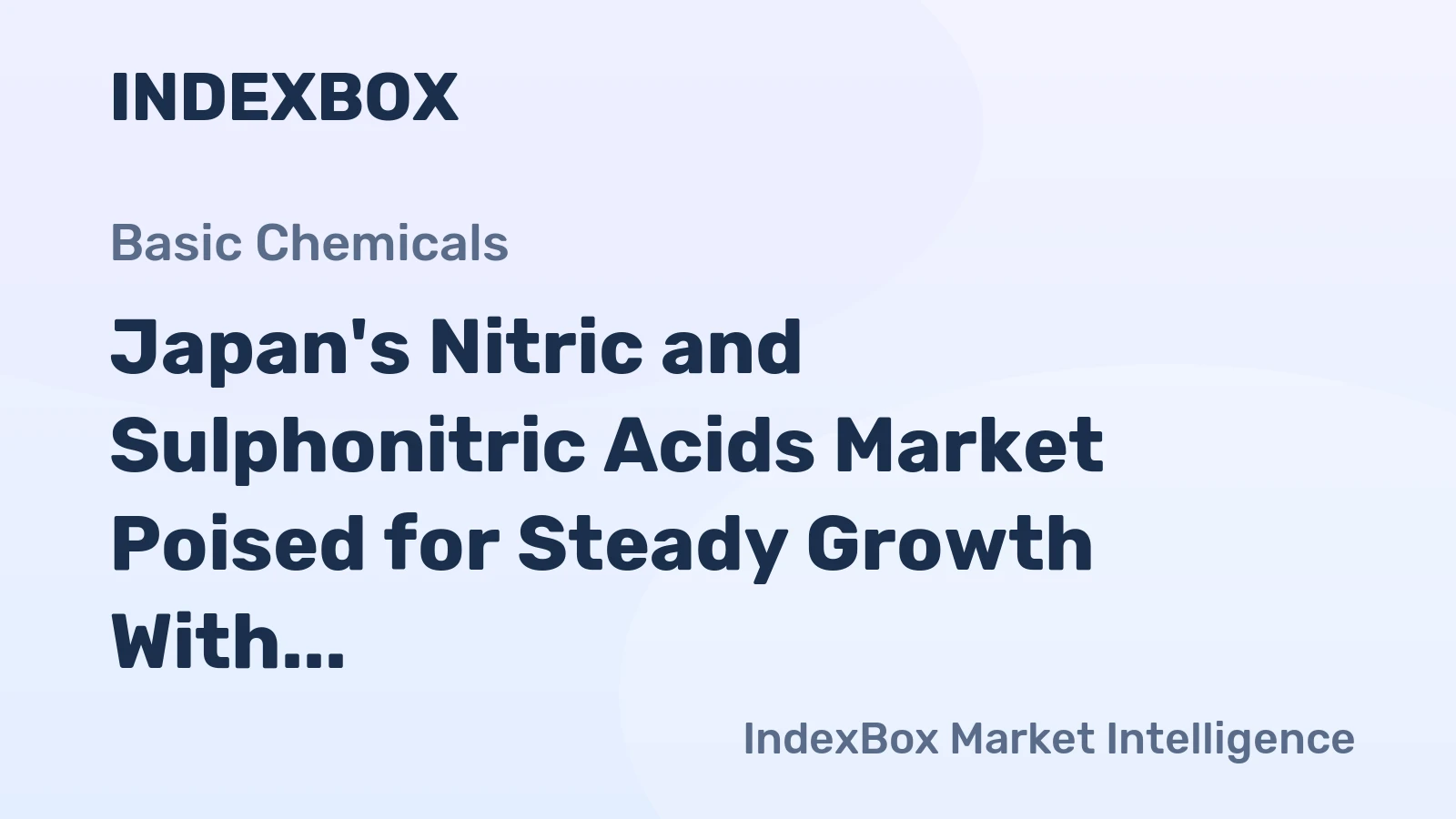 Japan's Nitric and Sulphonitric Acids Market Poised for Steady Growth With 3.1% CAGR in Value