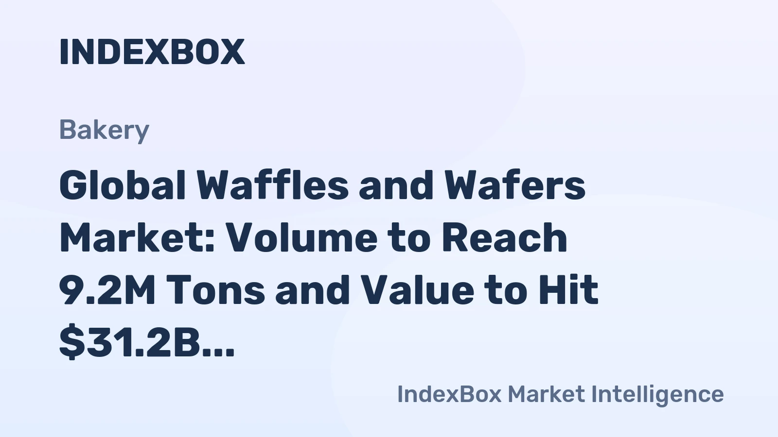 Global Waffles and Wafers Market: Volume to Reach 9.2M Tons and Value to Hit $31.2B by 2035