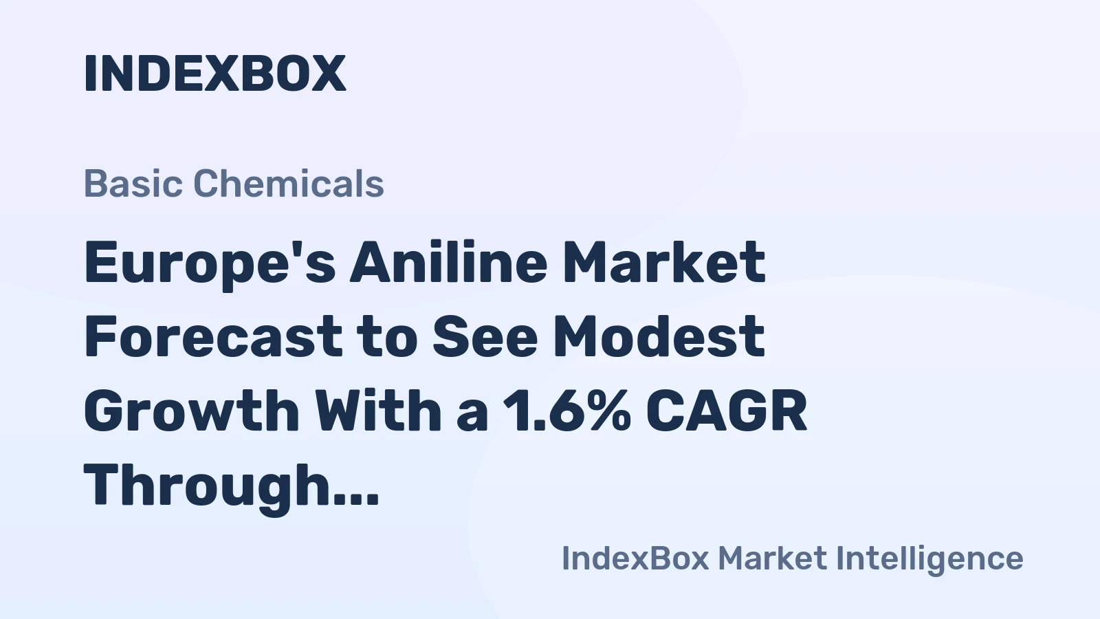 Europe's Aniline Market Forecast to See Modest Growth With a 1.6% CAGR Through 2035