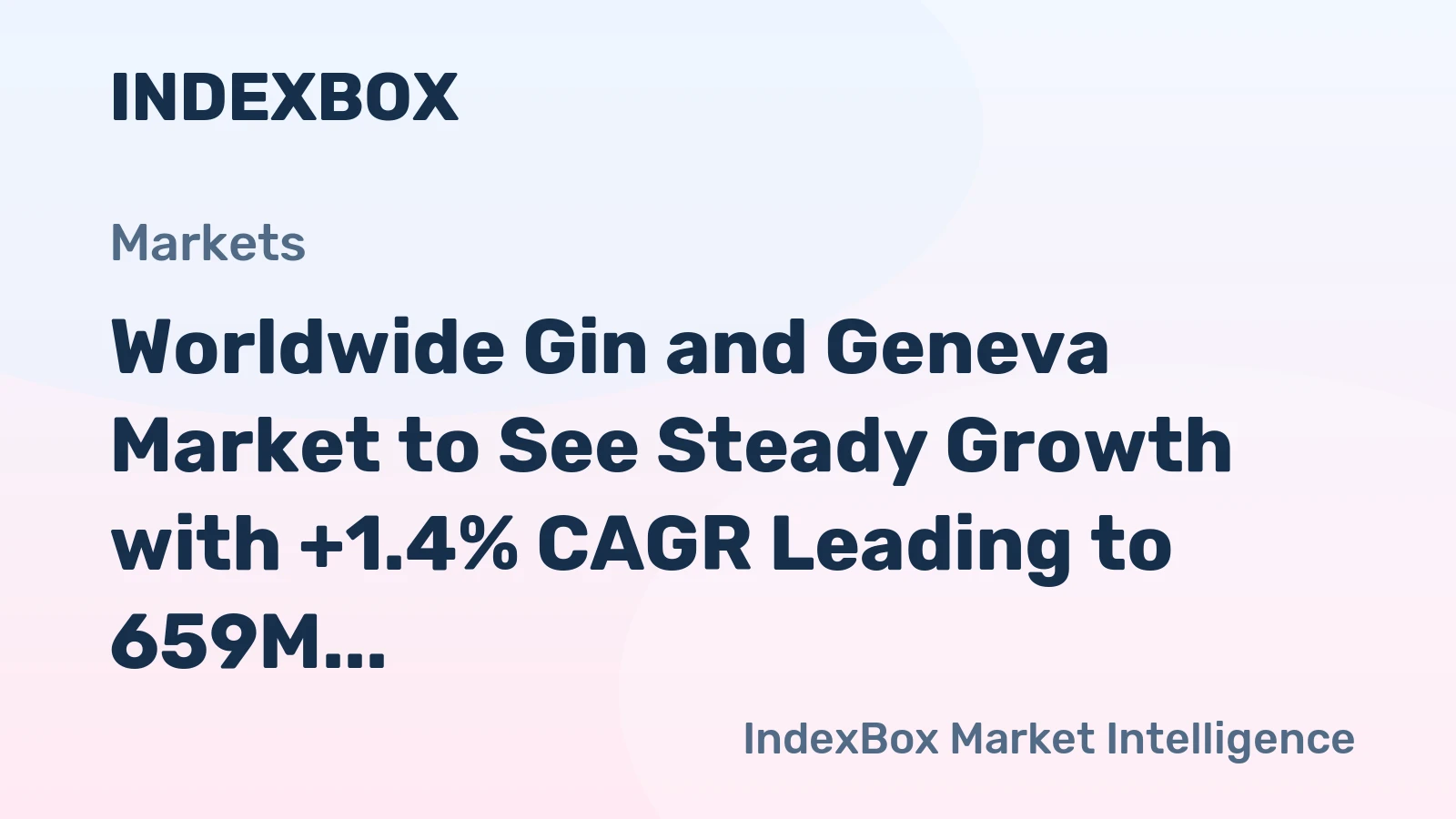 Worldwide Gin and Geneva Market to See Steady Growth with +1.4% CAGR Leading to 659M Litres by 2035