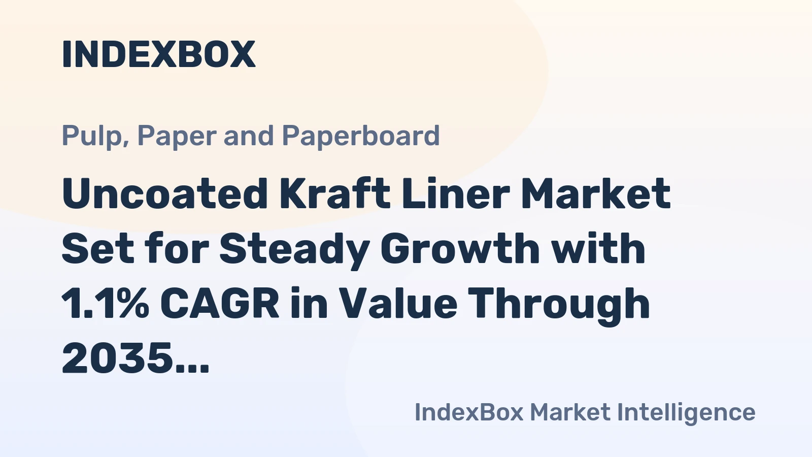 Uncoated Kraft Liner Market Set for Steady Growth with 1.1% CAGR in Value Through 2035