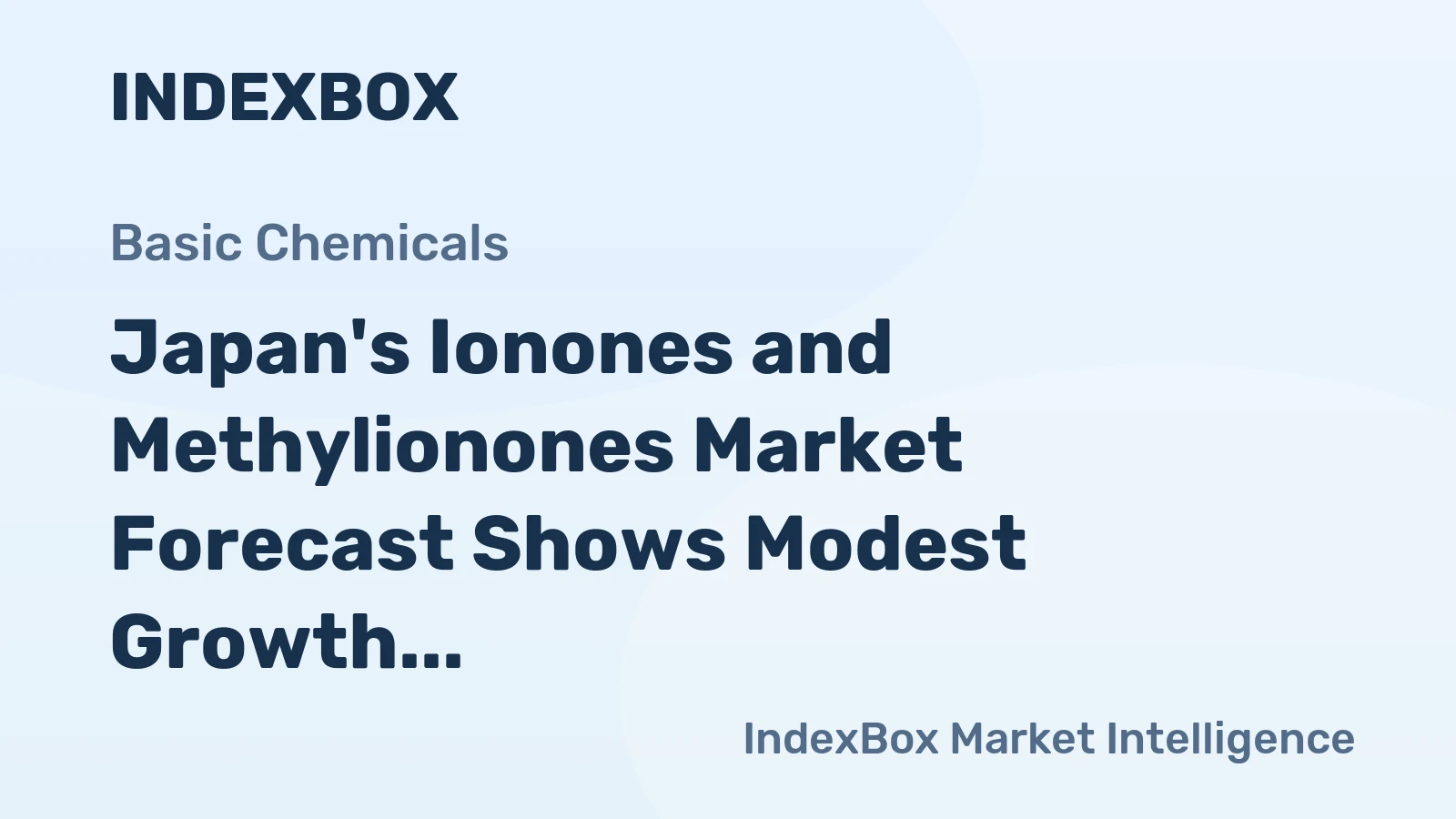 Japan's Ionones and Methylionones Market Forecast Shows Modest Growth With a 0.6% CAGR