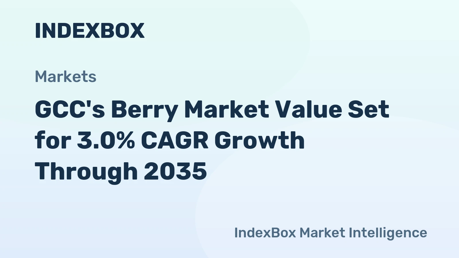GCC's Berry Market Value Set for 3.0% CAGR Growth Through 2035