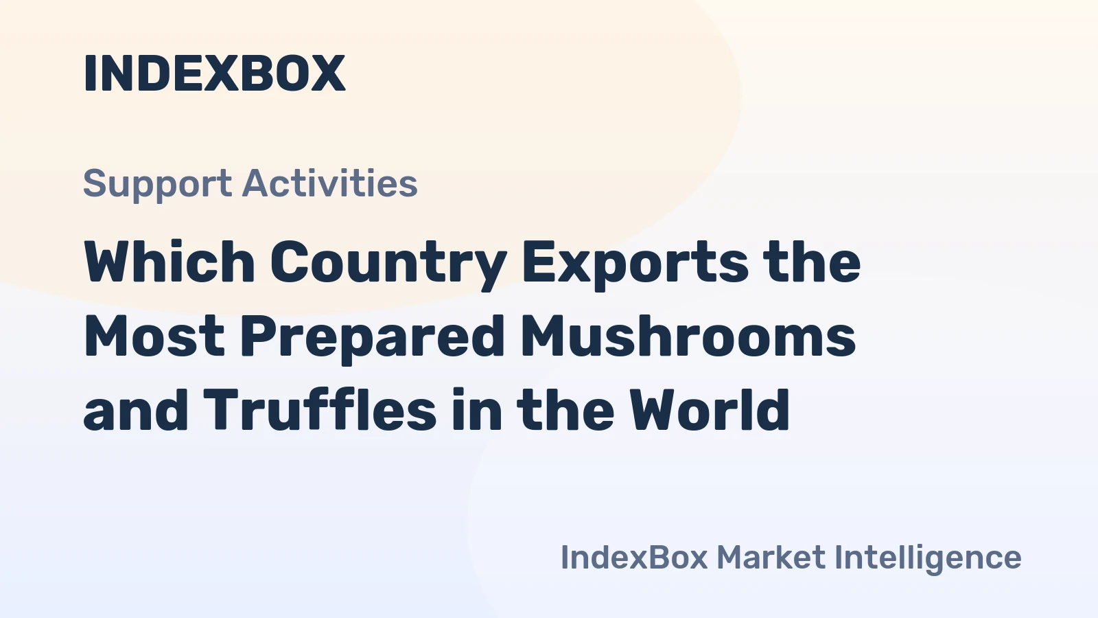 Which Country Exports the Most Prepared Mushrooms and Truffles in the World?