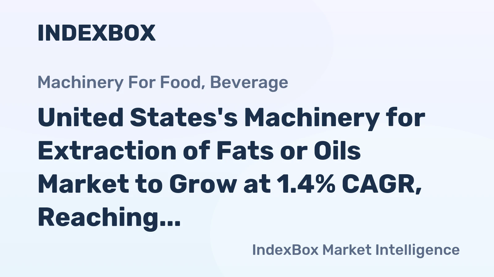 United States's Machinery for Extraction of Fats or Oils Market to Grow at 1.4% CAGR, Reaching $143M by 2035