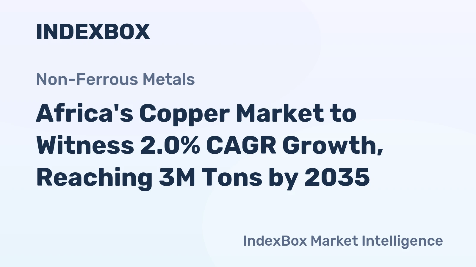 Africa's Copper Market to Witness 2.0% CAGR Growth, Reaching 3M Tons by 2035