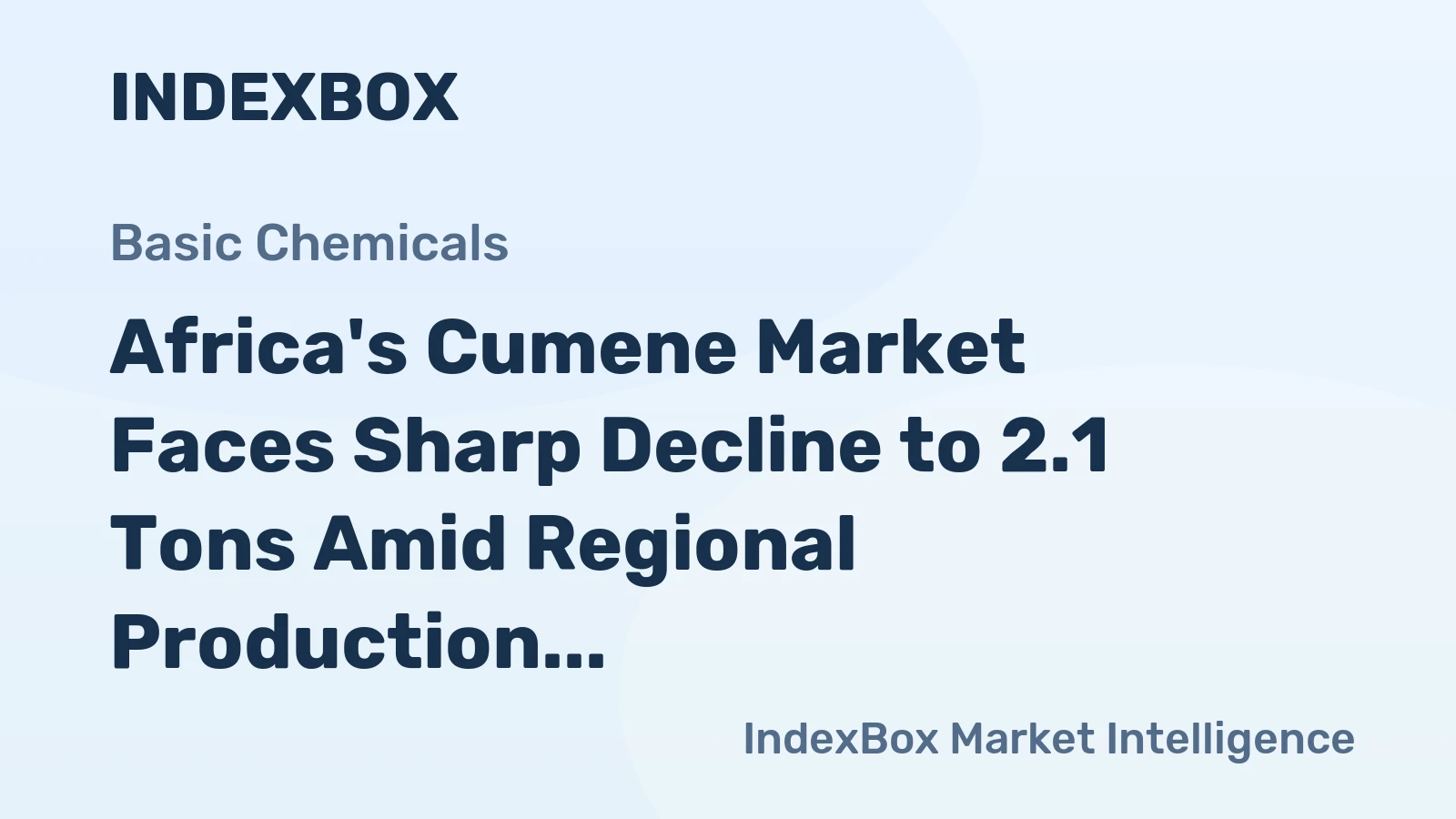 Africa's Cumene Market Faces Sharp Decline to 2.1 Tons Amid Regional Production Challenges