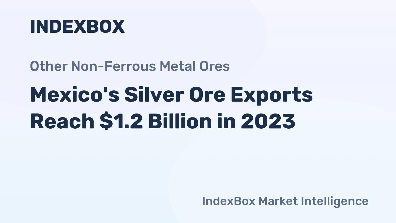 Mexico's Silver Ore Exports Reach $1.2 Billion in 2023