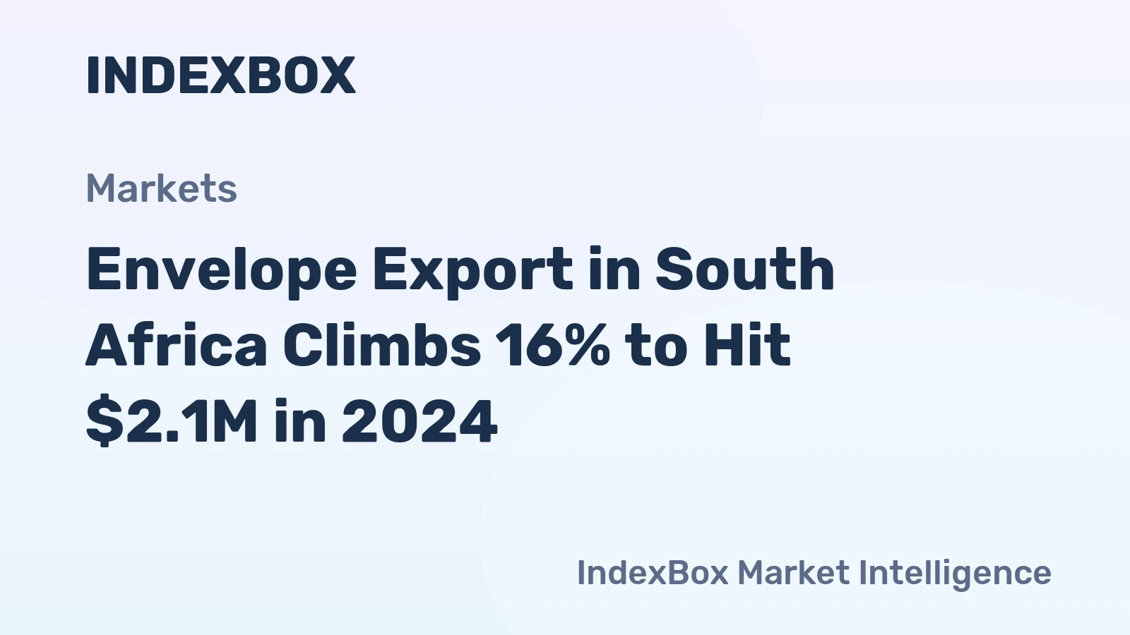 Envelope Export in South Africa Climbs 16% to Hit $2.1M in 2024
