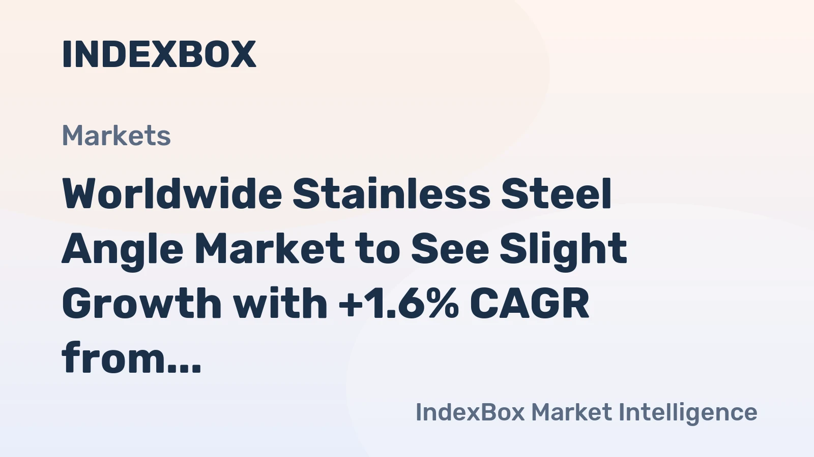 Worldwide Stainless Steel Angle Market to See Slight Growth with +1.6% CAGR from 2024-2035