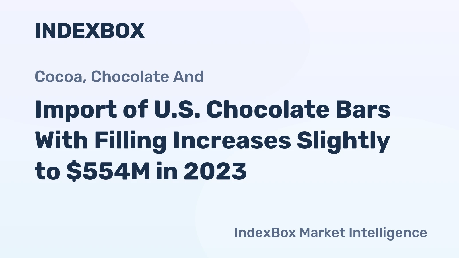 Import of U.S. Chocolate Bars With Filling Increases Slightly to $554M in 2023