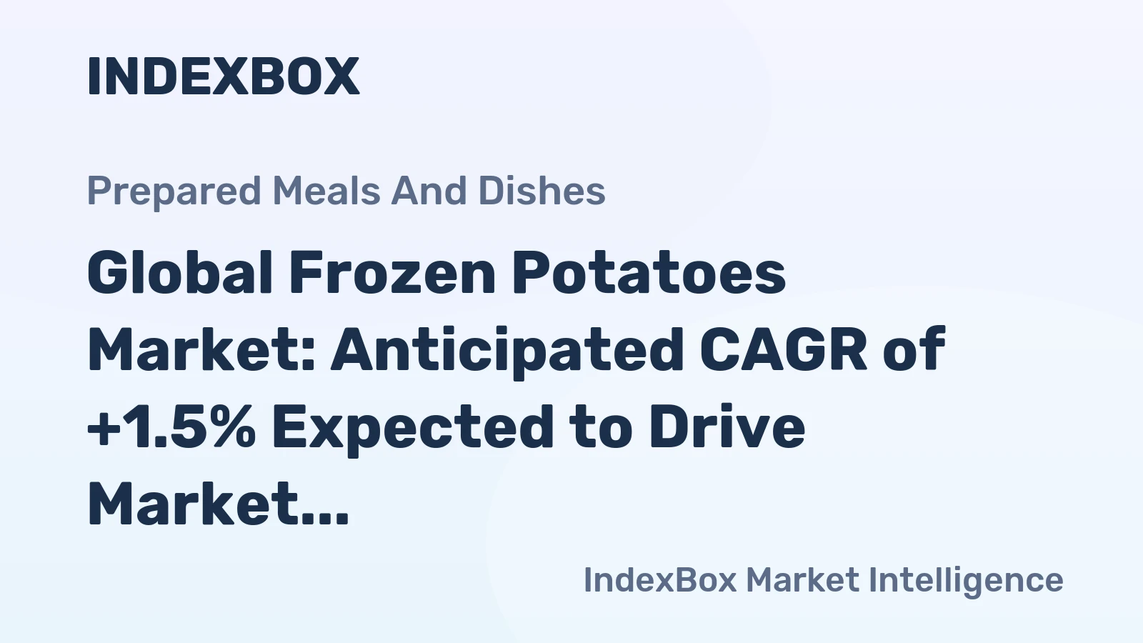 Global Frozen Potatoes Market: Anticipated CAGR of +1.5% Expected to Drive Market Volume to 35M tons by 2035