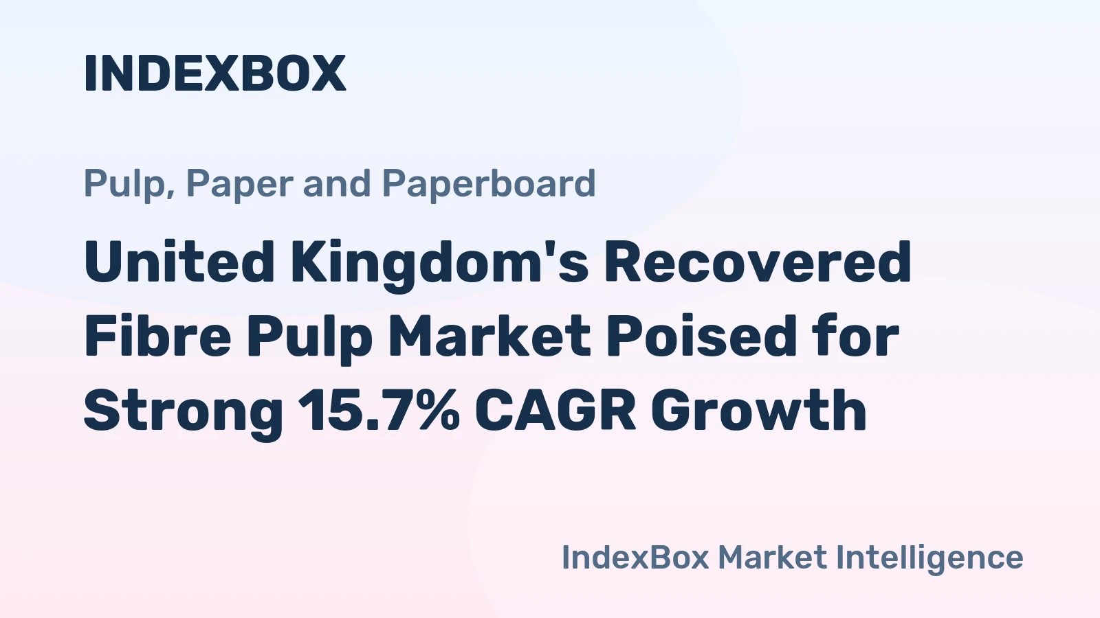United Kingdom's Recovered Fibre Pulp Market Poised for Strong 15.7% CAGR Growth