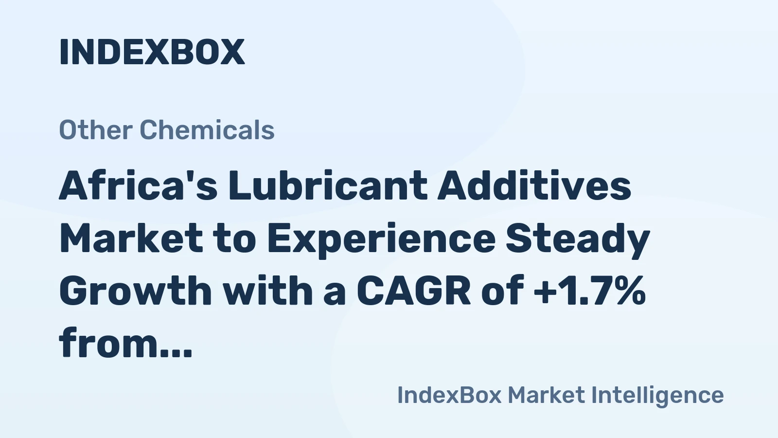 Africa's Lubricant Additives Market to Experience Steady Growth with a CAGR of +1.7% from 2024 to 2035