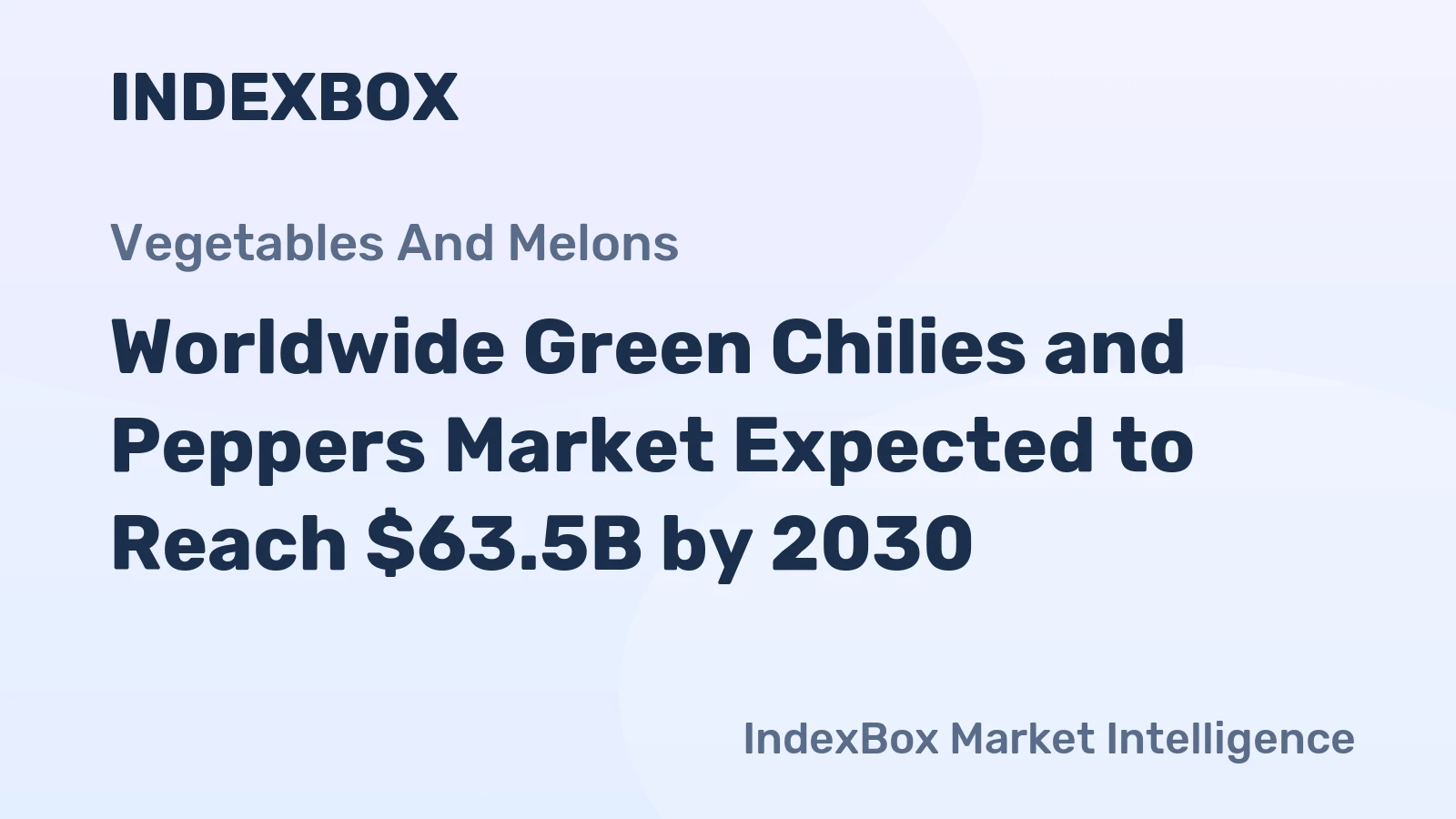 Worldwide Green Chilies and Peppers Market Expected to Reach $63.5B by 2030