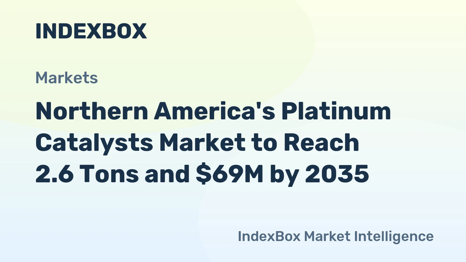 Northern America's Platinum Catalysts Market to Reach 2.6 Tons and $69M by 2035